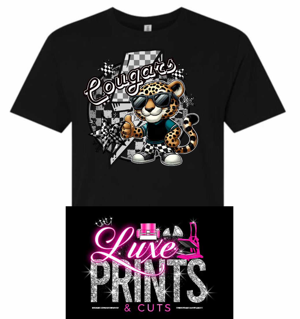 Checkered Lighting Cougar – Luxe Prints and Cuts