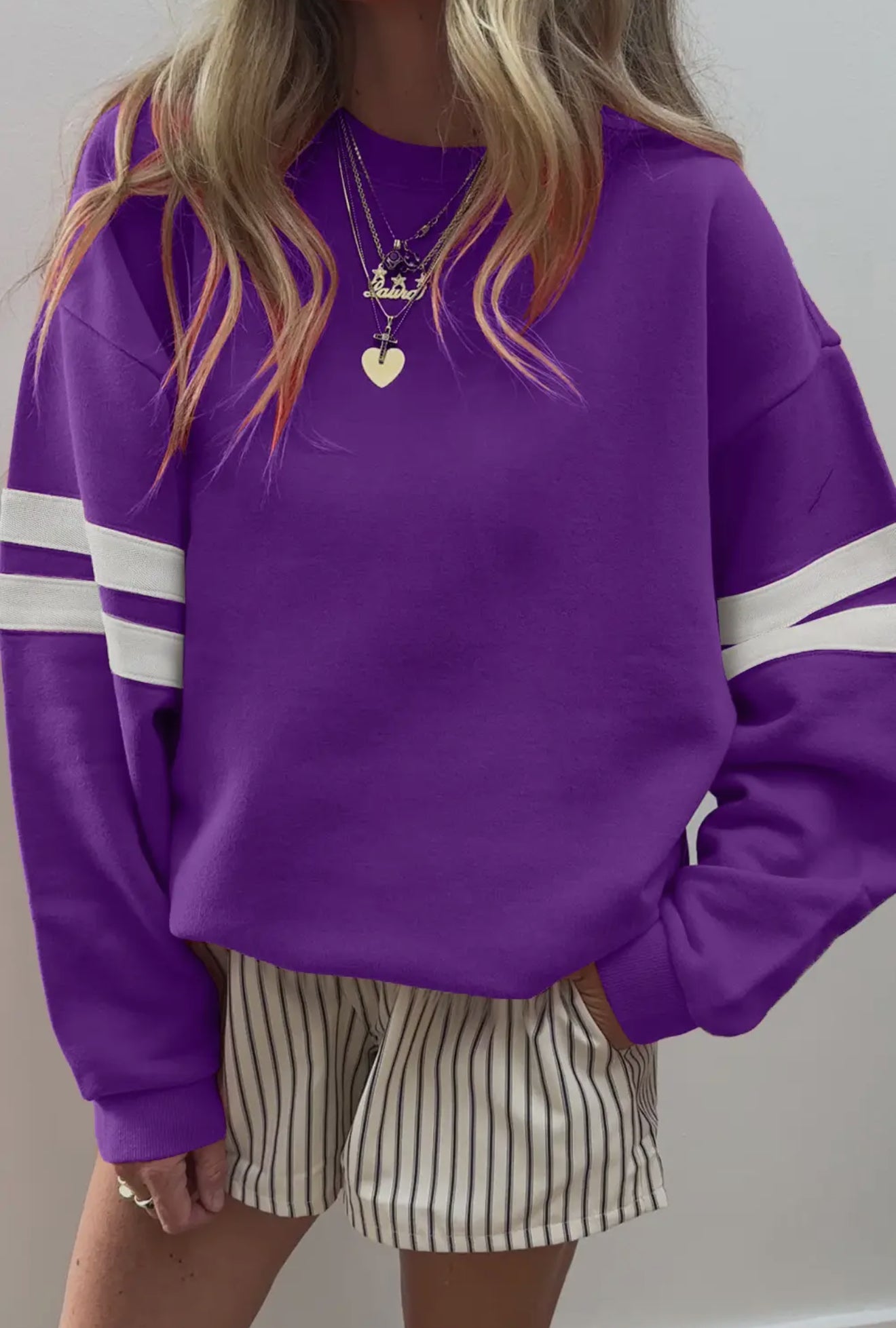 Varsity Stripped Long Sleeve – Luxe Prints and Cuts